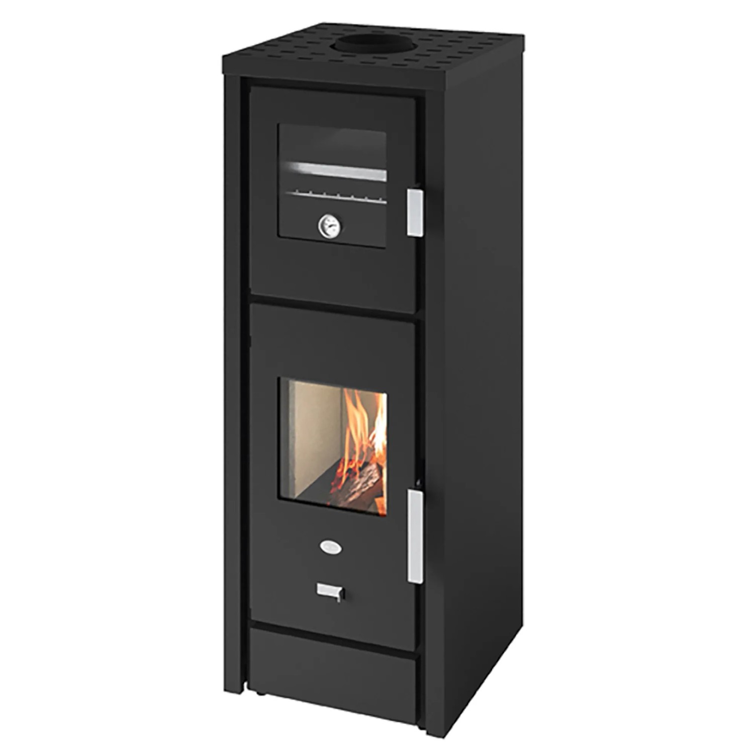 Blaze Kaminofen Tessa mit Backrohr 6 kW Schwarz kaufen bei OBI