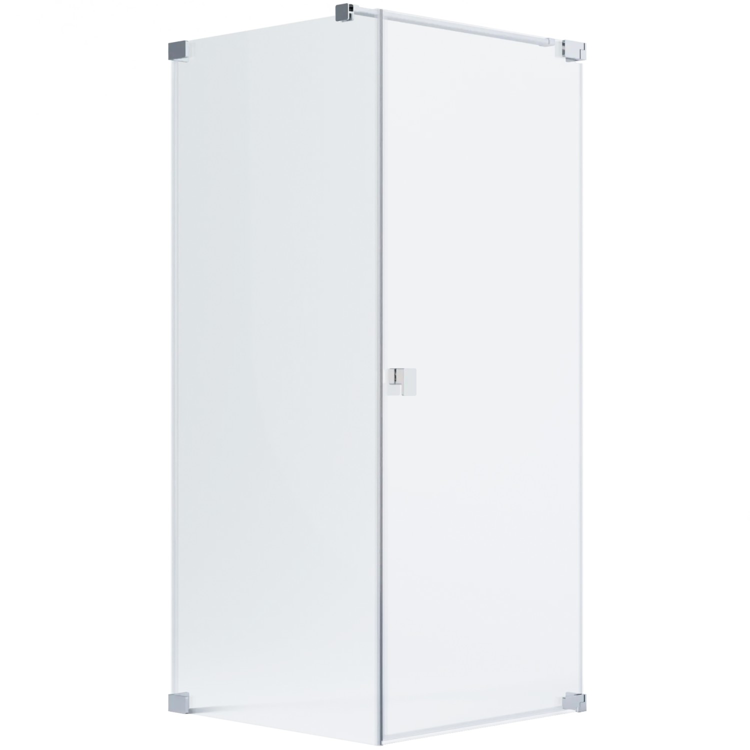 Schöner Wohnen Eckdusche Drehtür und Seitenwand L Chrom 80 x 100 x 200 ...