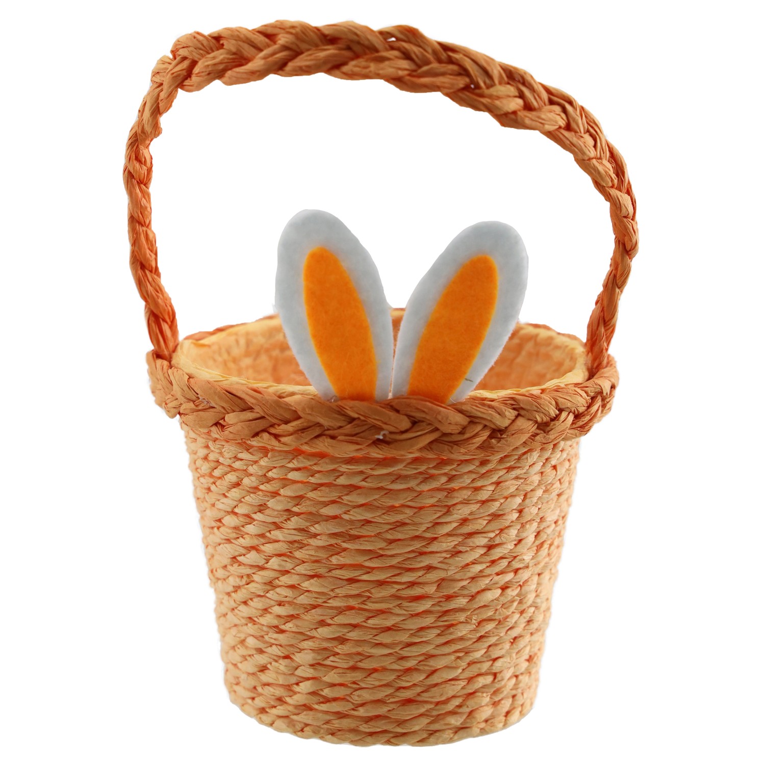 Korb mit Henkel Papier Ø 11 cm x 19 cm Orange kaufen bei OBI