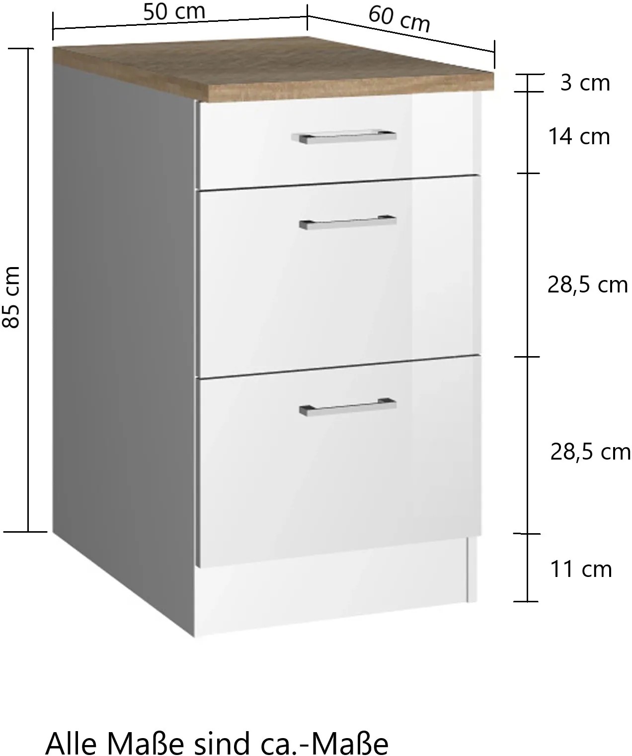 Kuchenschrank 50 Cm Tief