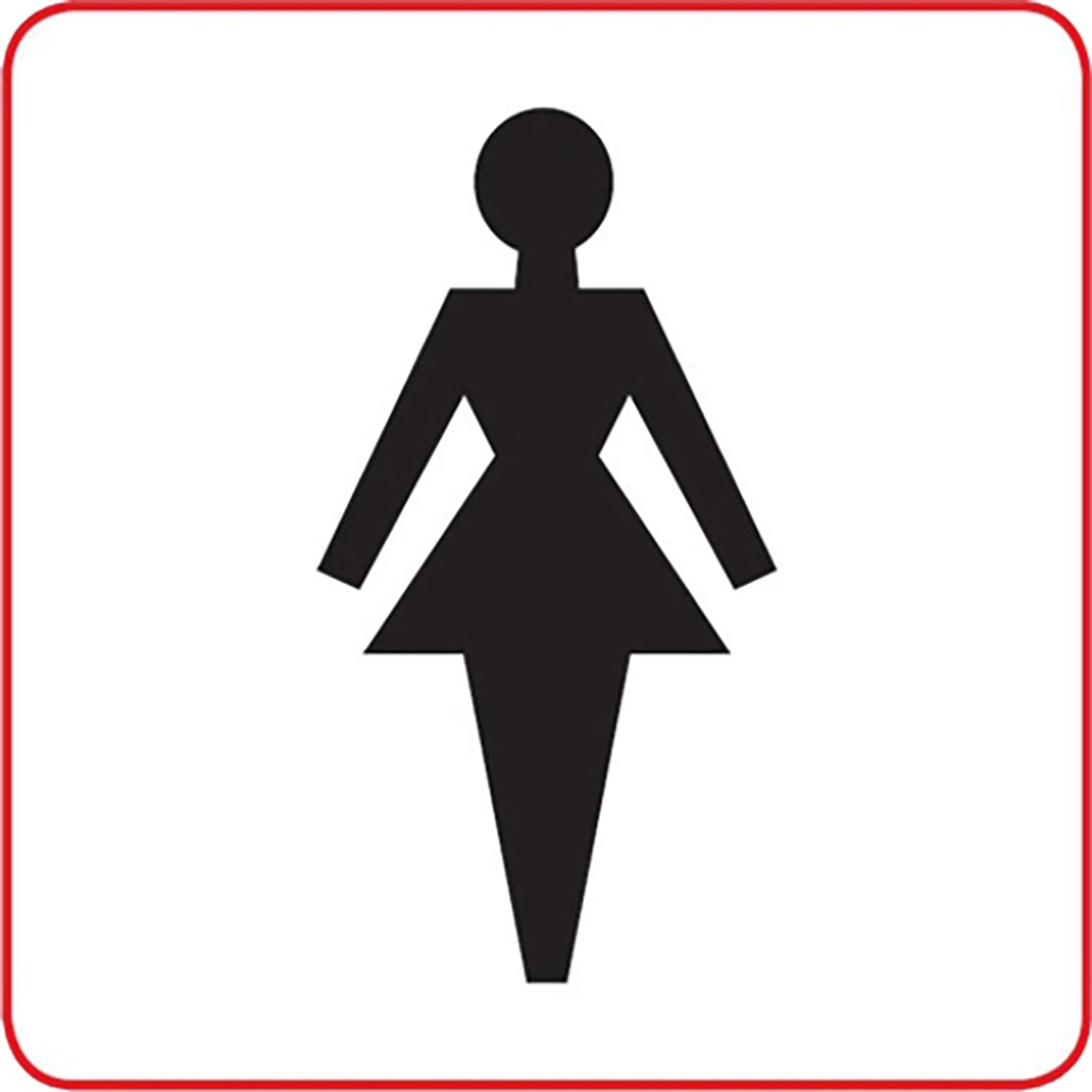 Conacord Aufkleber "WC Damen" 85 mm x 80 mm Schwarz kaufen bei OBI