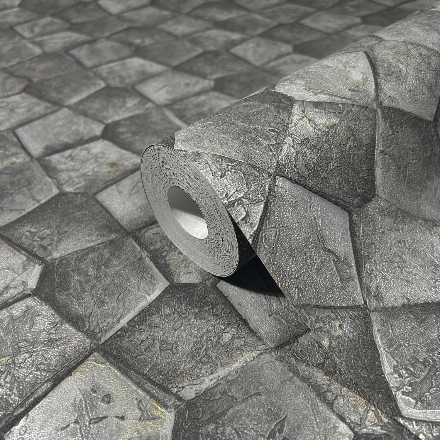 Marburg Vliestapete Fünfkant-Muster Grafisch Modern 10,05 m x 0,7 m ...