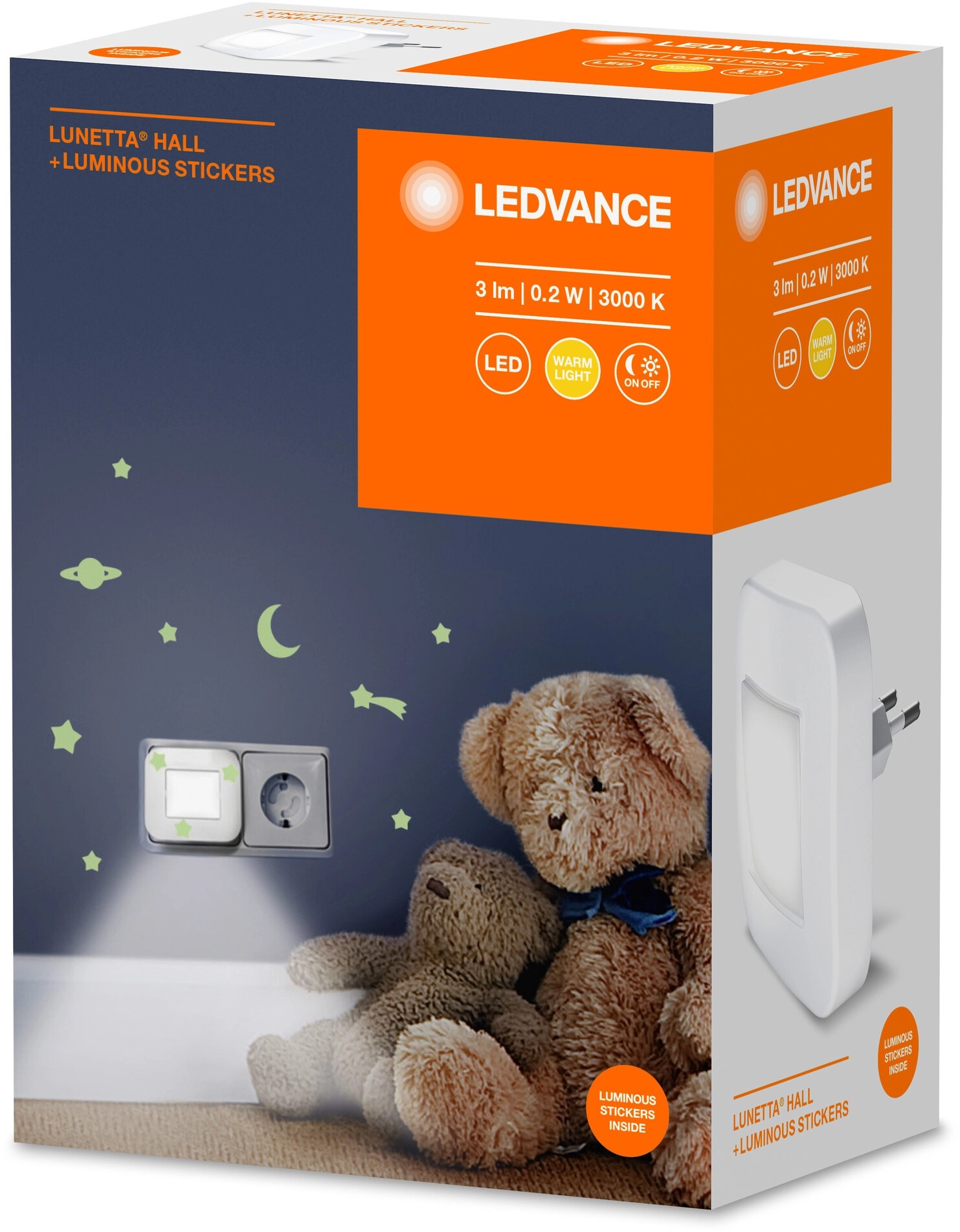 Ledvance LED-Nachtlicht Lunetta Hall WT Stickers kaufen bei OBI