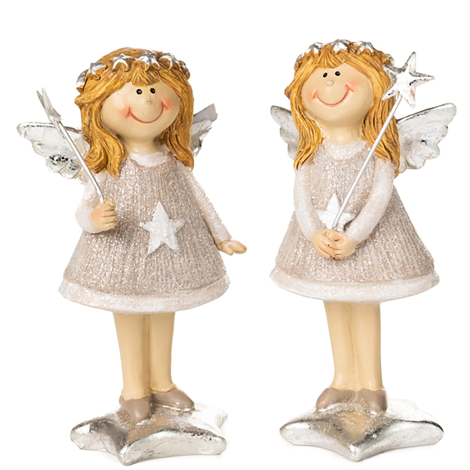 Deko-Engel stehend mit Flügeln 2 Stk. sortiert kaufen bei OBI