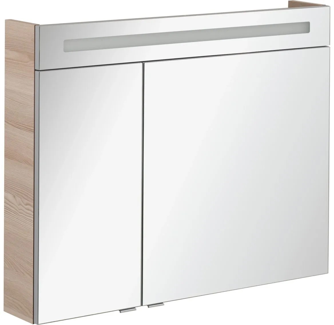 Fackelmann Spiegelschrank B.Clever Alaska Esche 90 cm mit Softclose ...