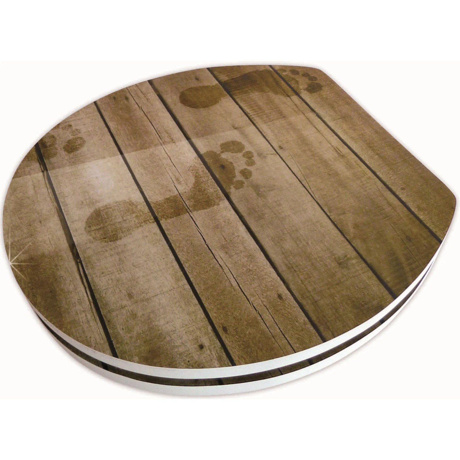 Sanitop-Wingenroth WC-Sitz Dekor High-Gloss Foot Print kaufen bei OBI