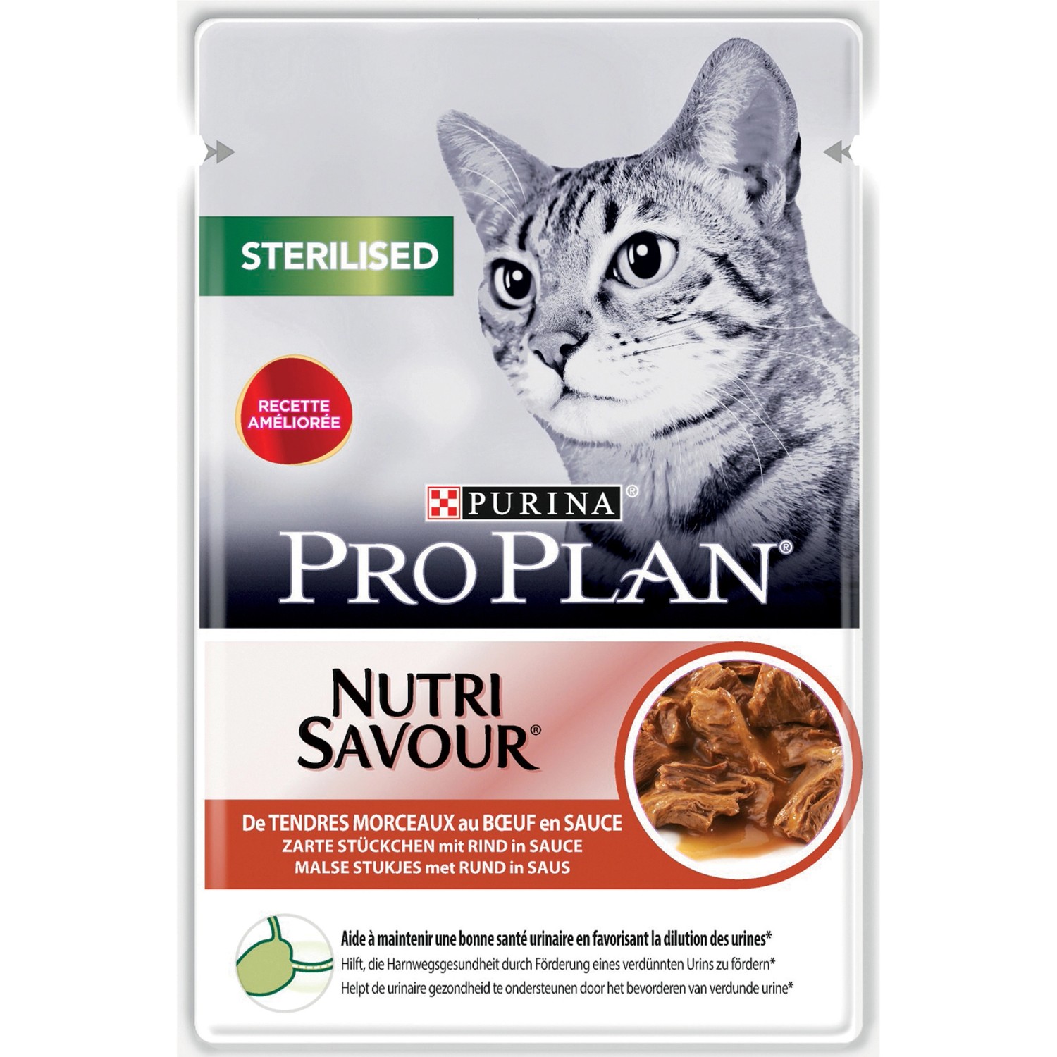 Purina Katzenfutter Pro Plan Wet Sterilised Rind 85 g Portionsbeutel ...