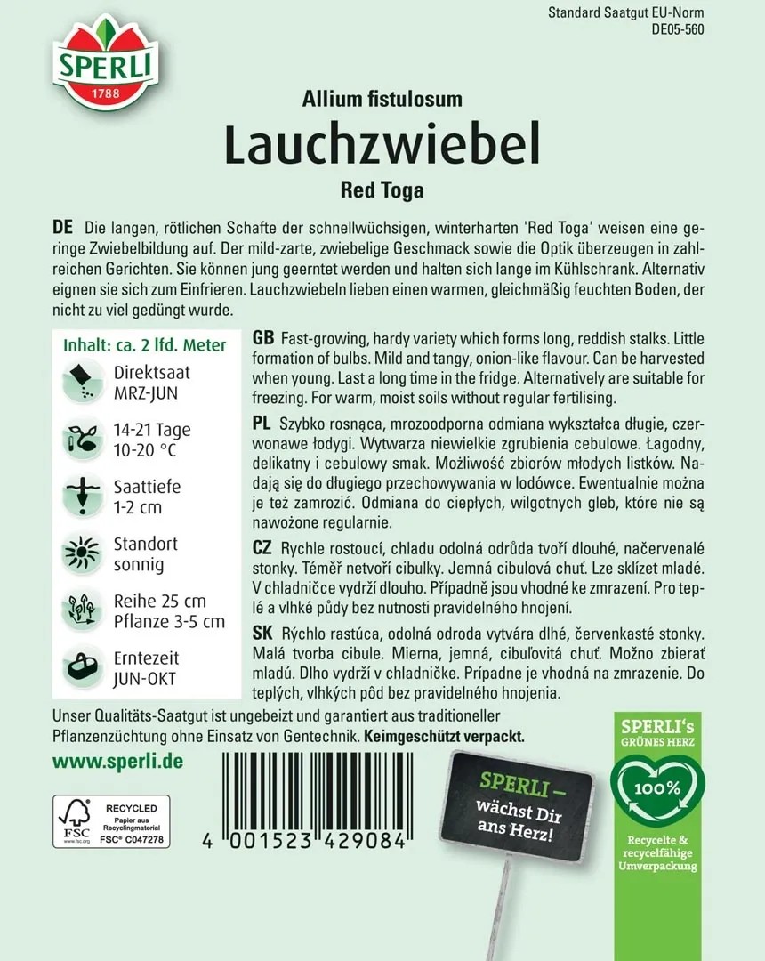 Sperli Lauchzwiebel "Red Toga" (Allium fistulosum) kaufen bei OBI