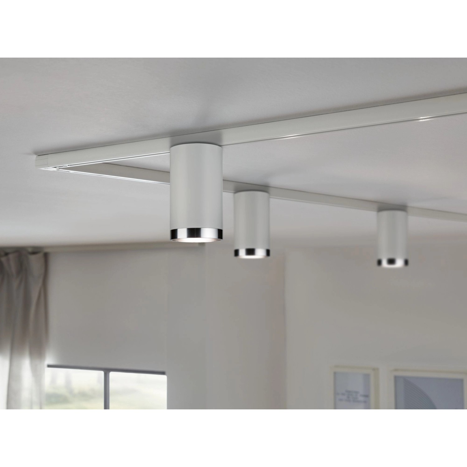 Paulmann URail Spot Tube Weiß, Chrom matt max. 1x10W GU10 ohne Leuchtmittel kaufen bei OBI