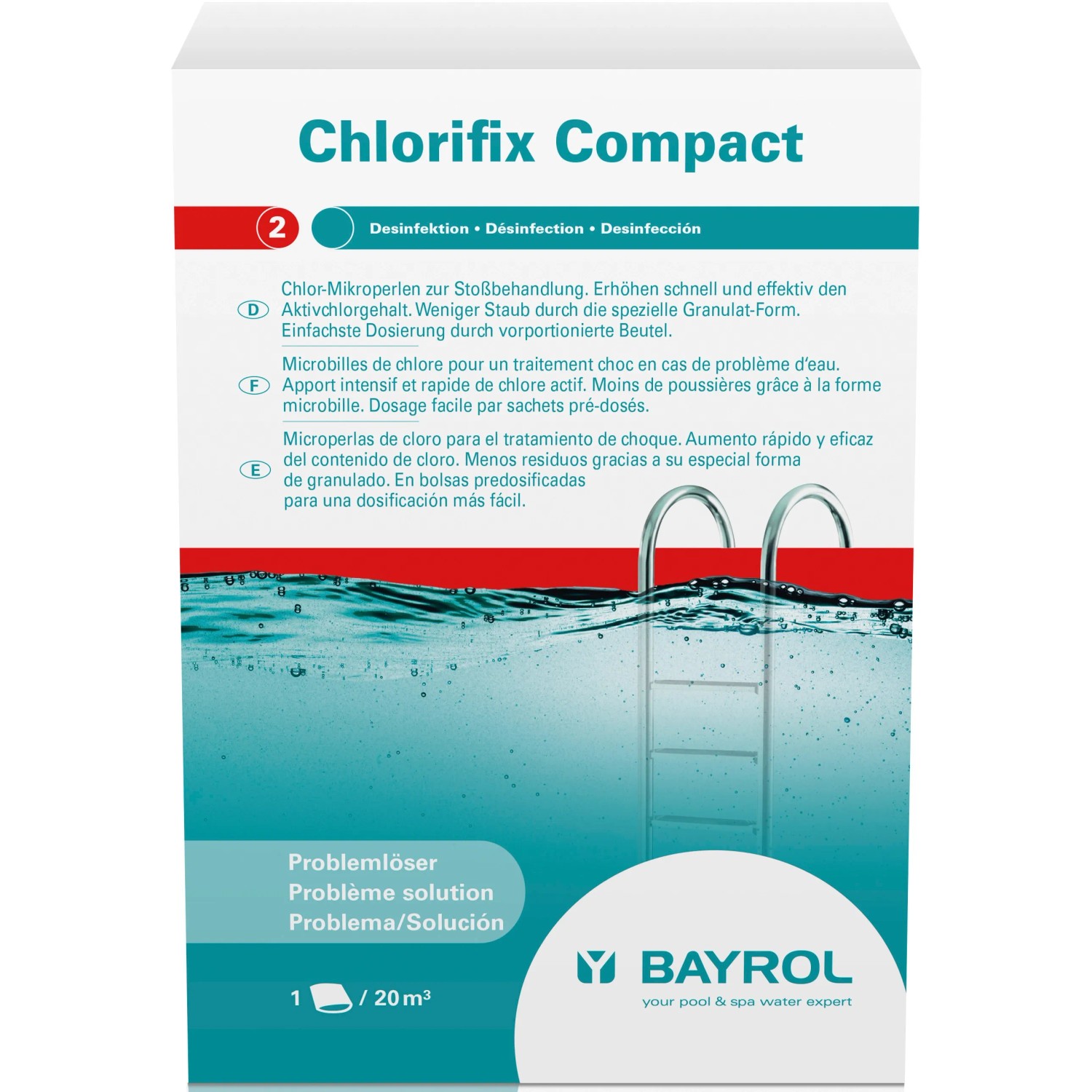 Bayrol Chlorifix Compact Hochwertiges Chlorgranulat in Dosierbeuteln 3 ...