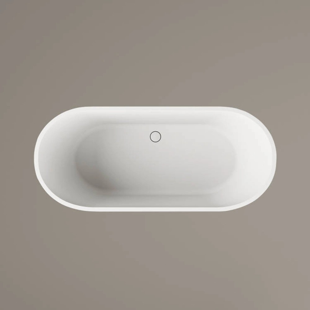 PAA Badewanne Deco Nudo aus Mineralguss 166 cm x 72,5 cm x 63 cm Weiß - Matt kaufen bei OBI