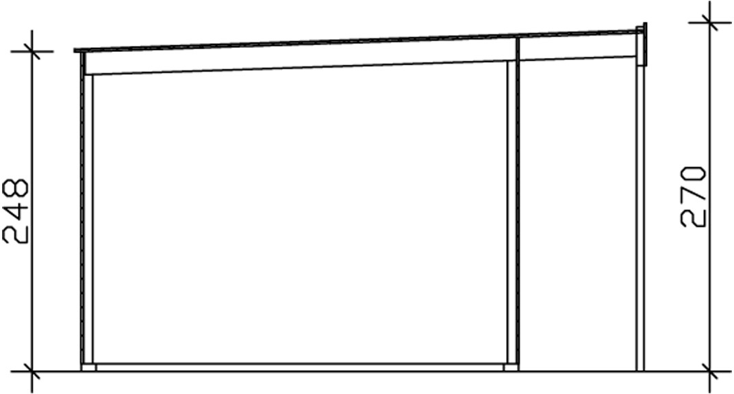 Skan Holz Holz-Gartenhaus Tokio 2 Natur 340 cm x 340 cm kaufen bei OBI