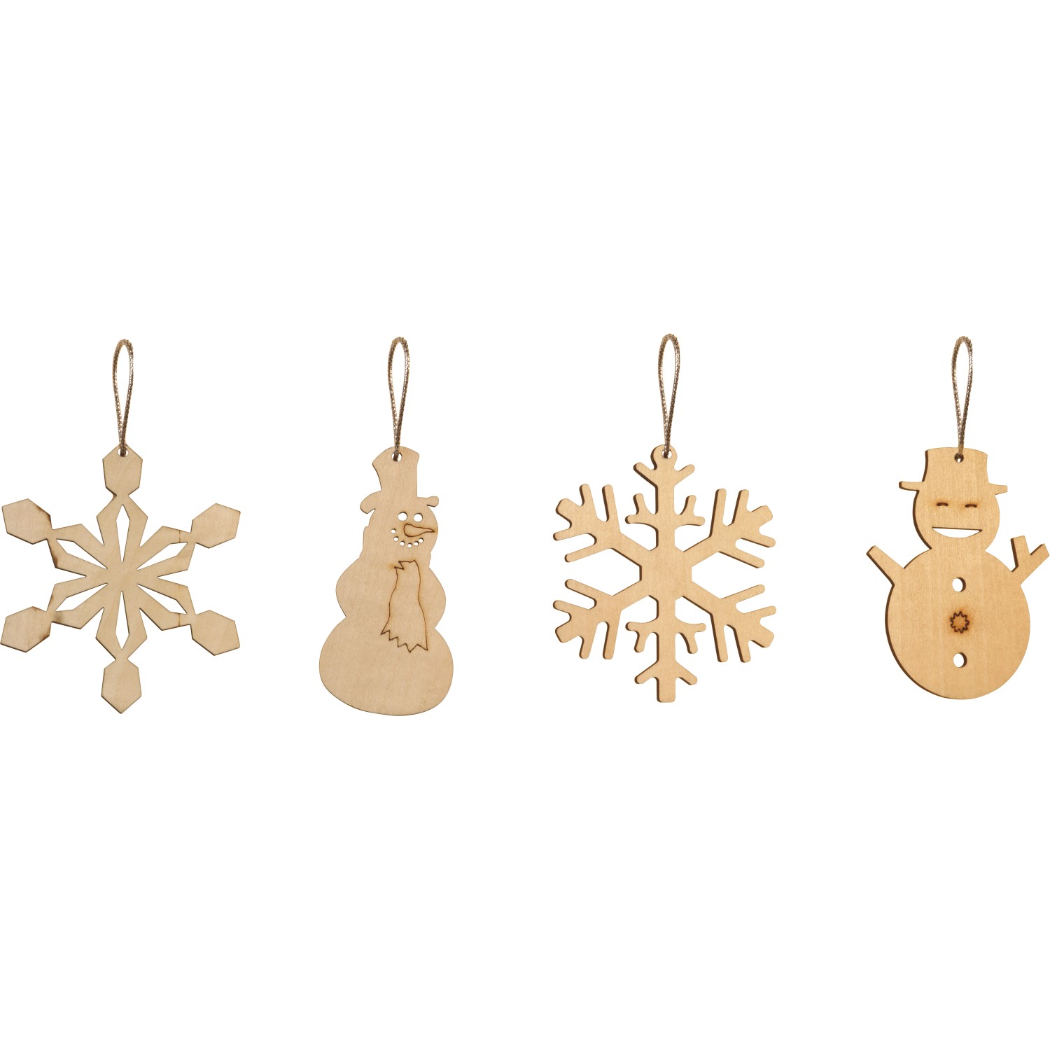 Holzhänger-Set 16-teilig Schnee kaufen bei OBI