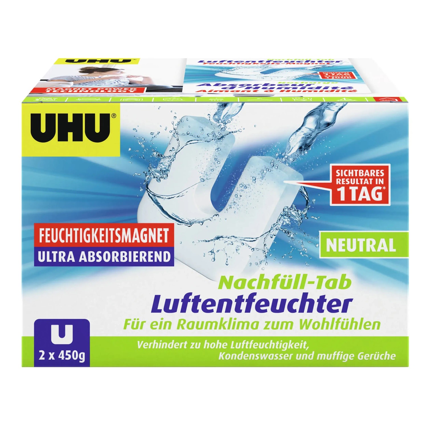 UHU Luftentfeuchter Magnet-Tabs 2x 450 g kaufen bei OBI