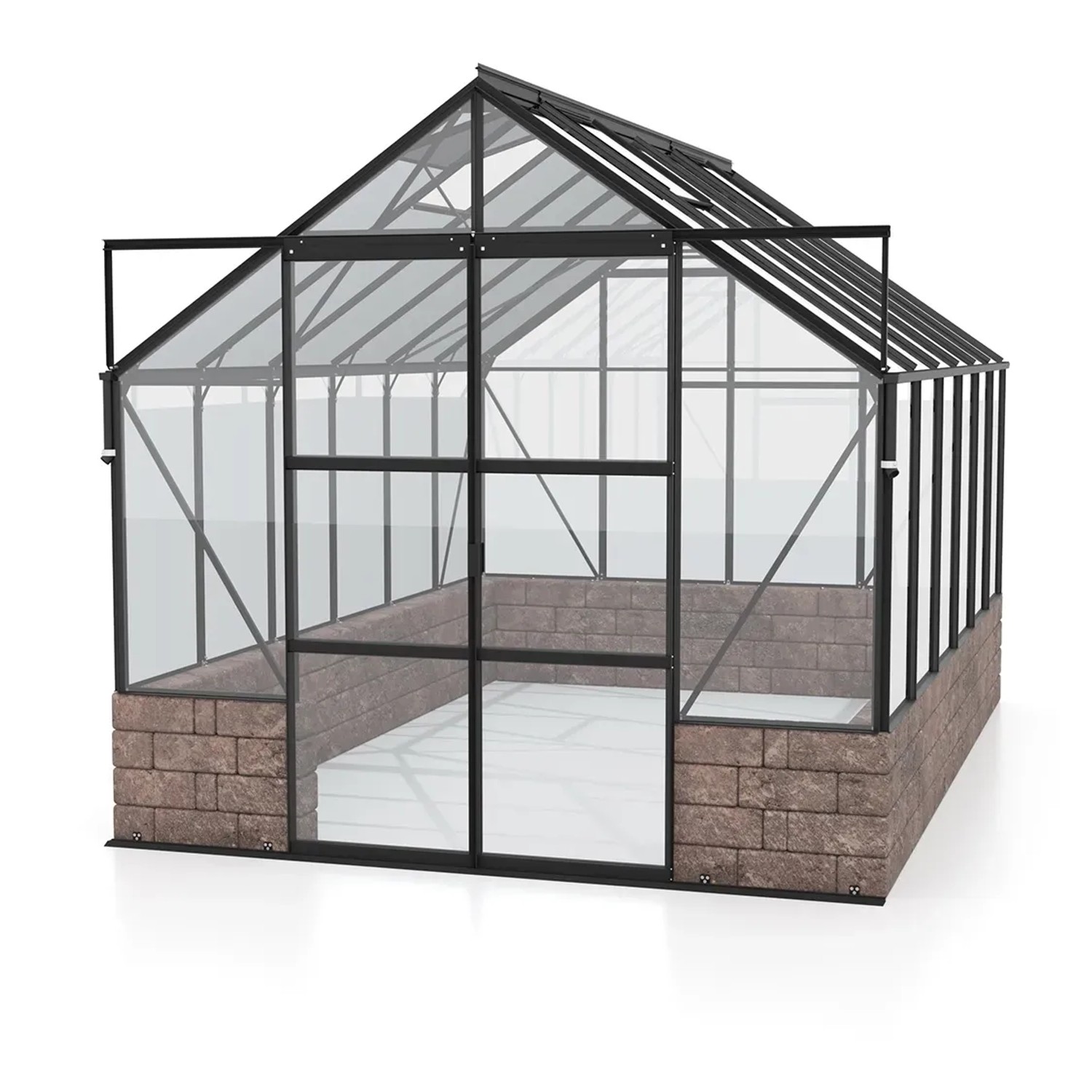 Vitavia Gewächshaus Cassandra 9900 Schwarz 9,9 m² kaufen bei OBI