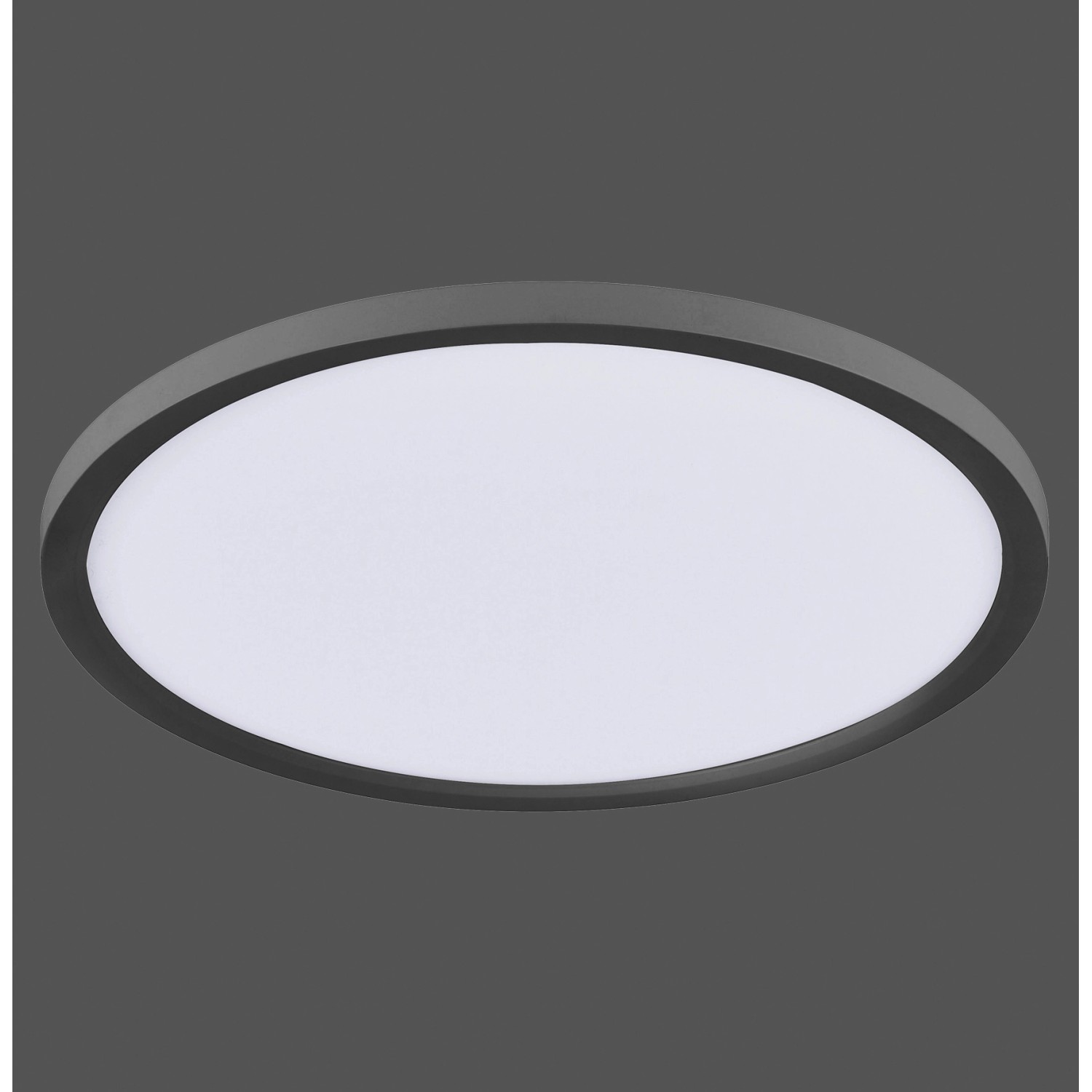 Just Light. LED-Panel Flat Schwarz Ø 40 cm kaufen bei OBI