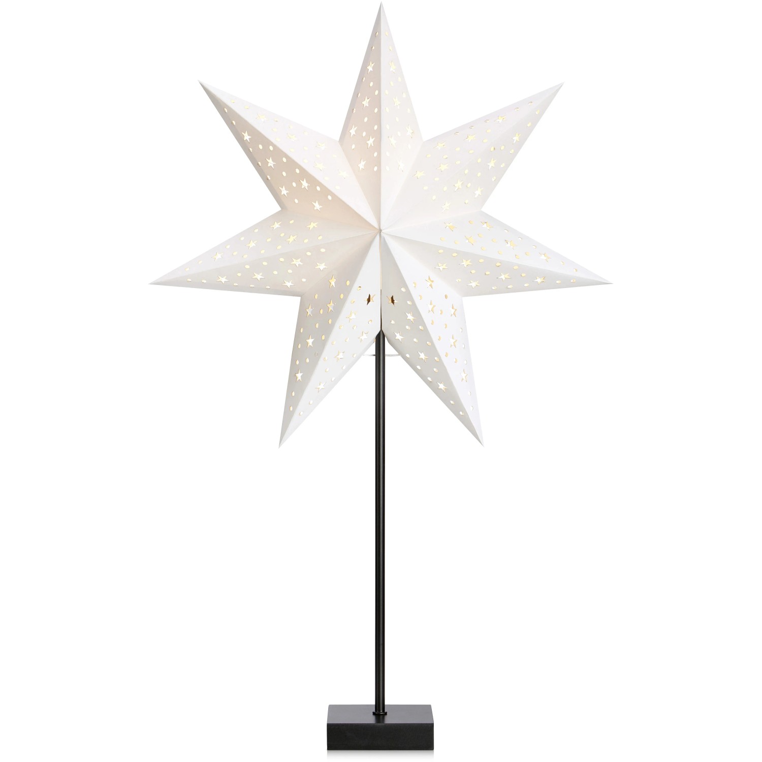 Deko Leuchte Standstern Solvalla 69 cm Weiß kaufen bei OBI