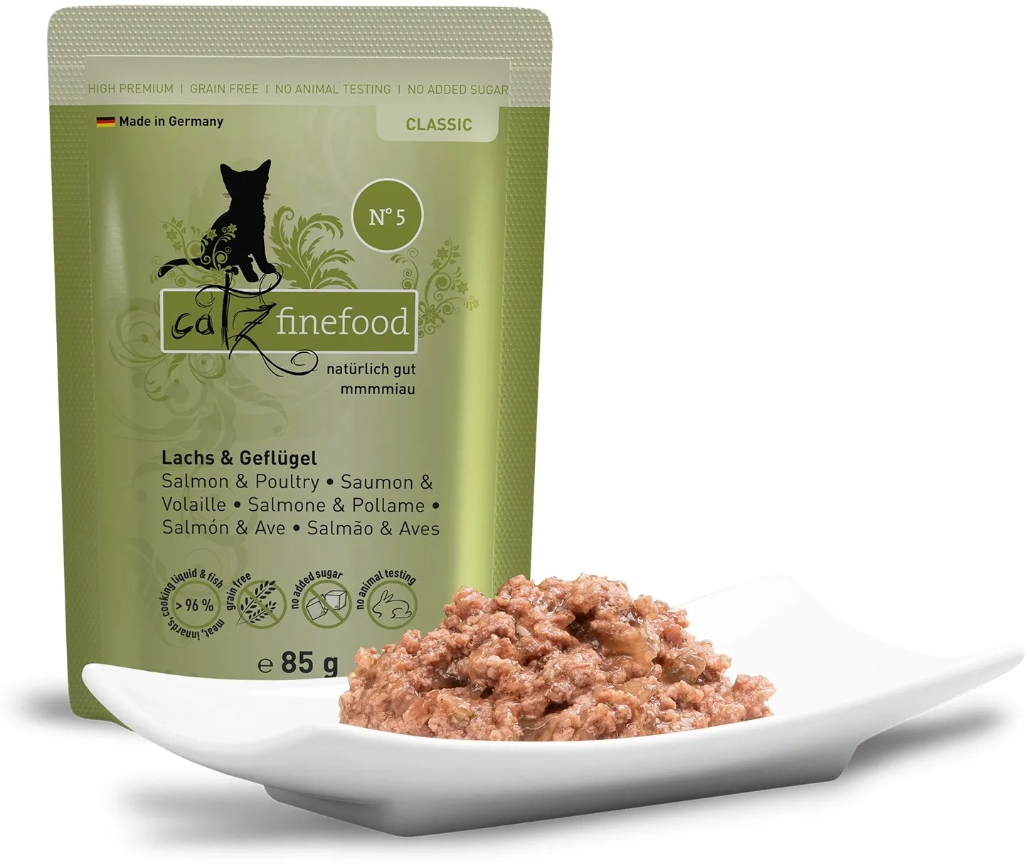 Catz Finefood Katzenfutter No.05 Lachs und Geflügel 85 g kaufen bei OBI