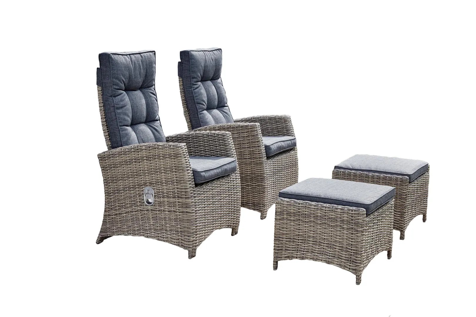 Westside Lounge-Set Bergamo 4-teilig aus Polyrattan Beige kaufen bei OBI