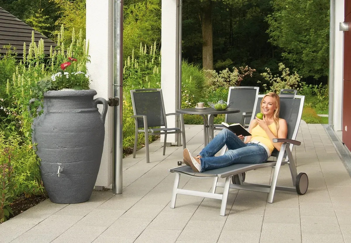 Garantia Regenwasser-Amphore Antik 360 l Darkgranite kaufen bei OBI