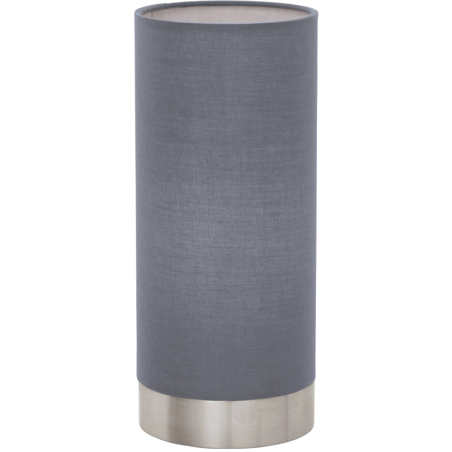 Eglo Tischleuchte Pasteri 1-flammig Nickel-Grau matt Touch E27 40W ...