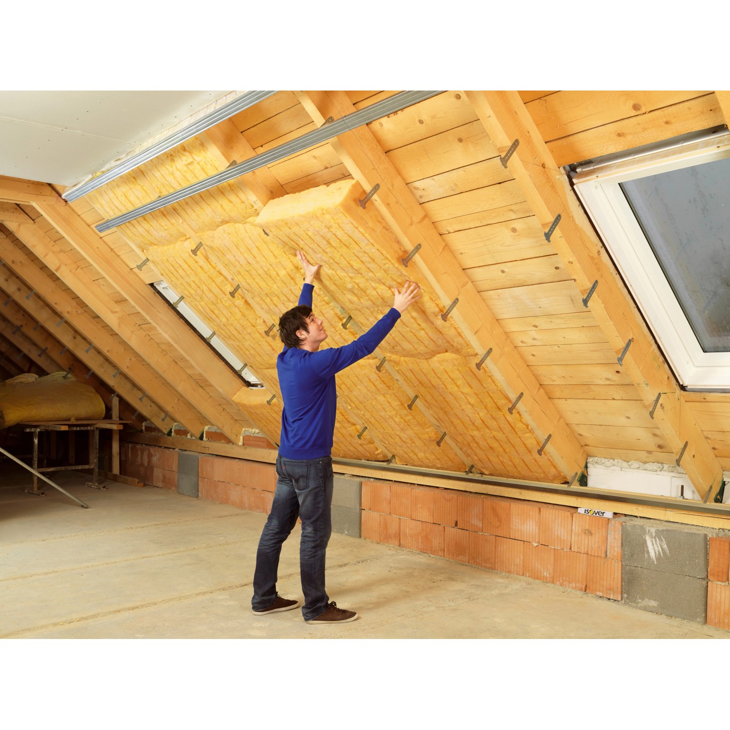 Isover Uniroll Classic Zwischensparren-Klemmfilz WLS 038 80 mm kaufen ...