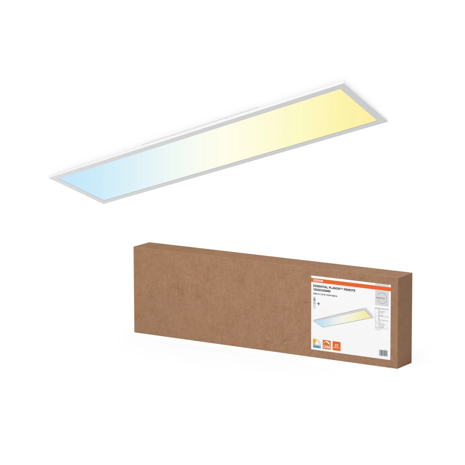 Osram LED-Panelleuchte Essential Remote-CCT Weiß 100 cm x 25 cm kaufen ...