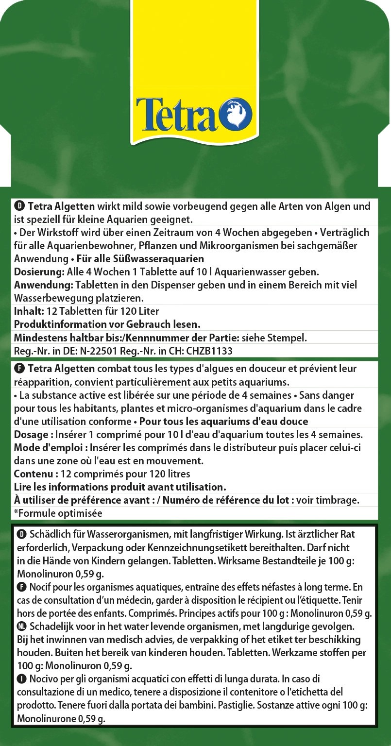 Tetra Algenmittel Algetten 12 Tabletten kaufen bei OBI