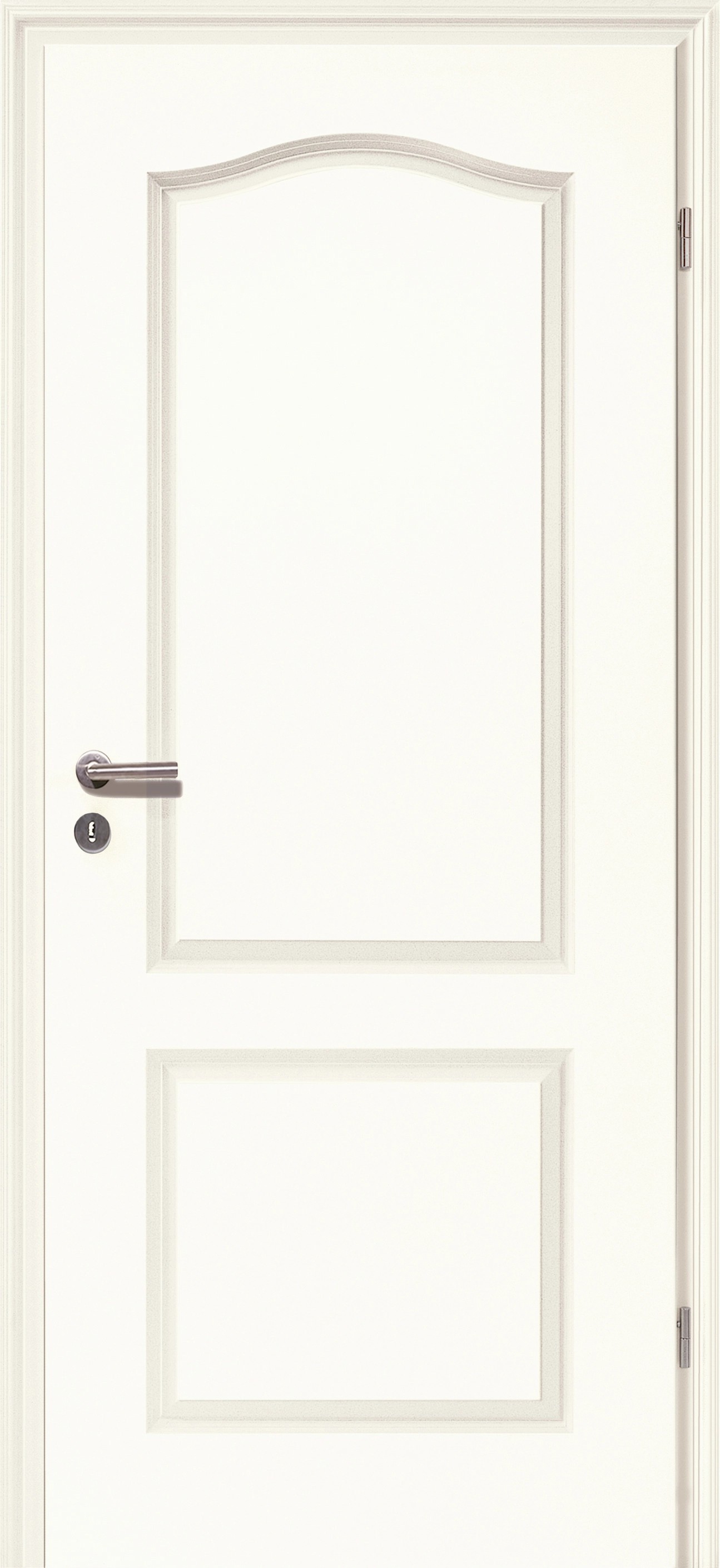 Zimmertür Brillant Classic 4002-Bogen Weißlack 90 cm x 203 cm, Links ...