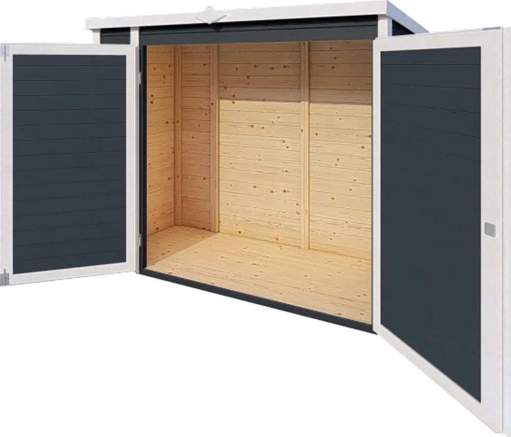Bertilo Gartenschrank Multibox 3 Anthrazit 200 cm x 82 cm FSC® kaufen ...