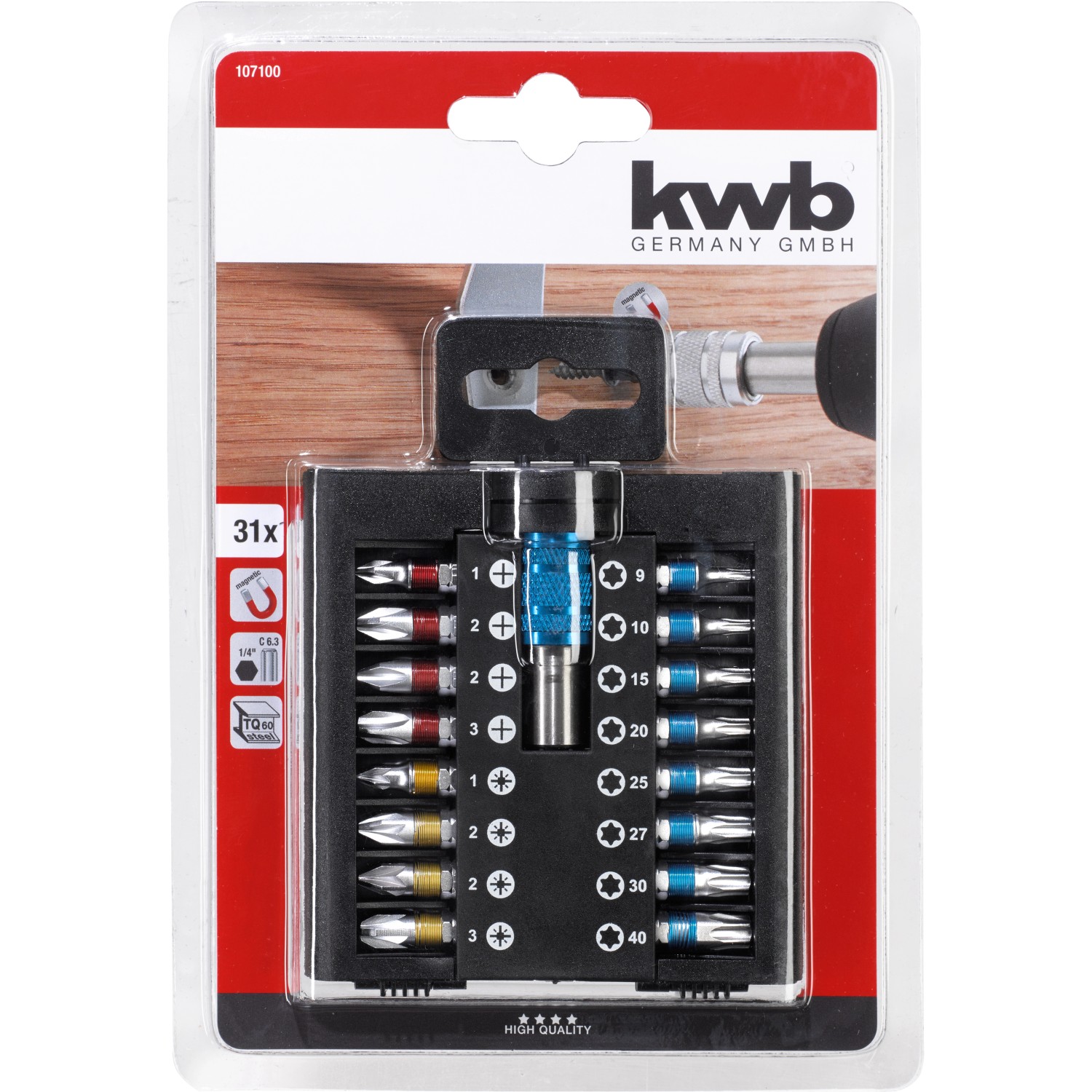 kwb Bit-Set mit Standard Bits in praktischer Faltbox 31-teilig kaufen ...