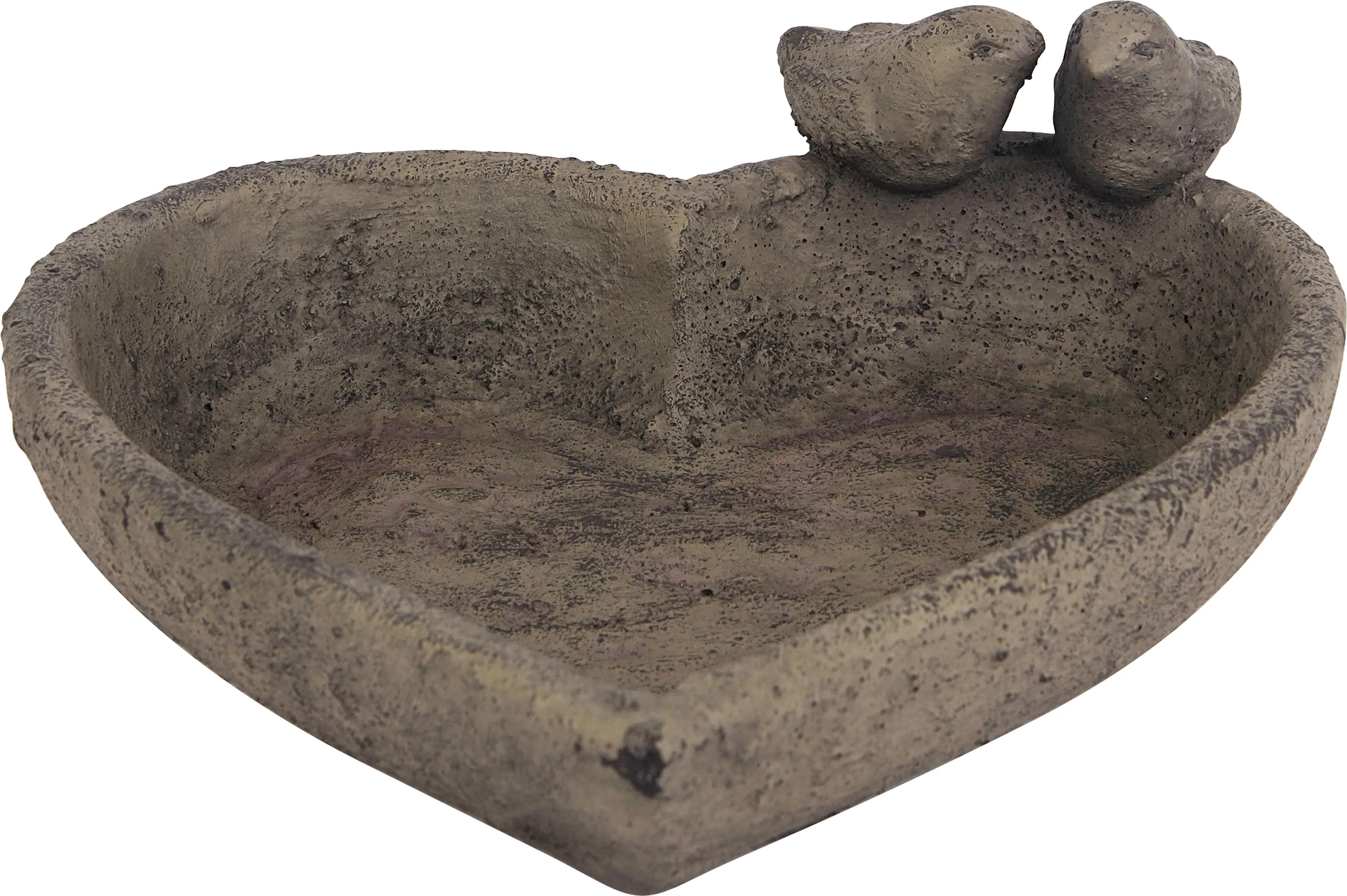 Garten-Vogeltränke Herzform Ø 26 cm Dunkelgrau kaufen bei OBI