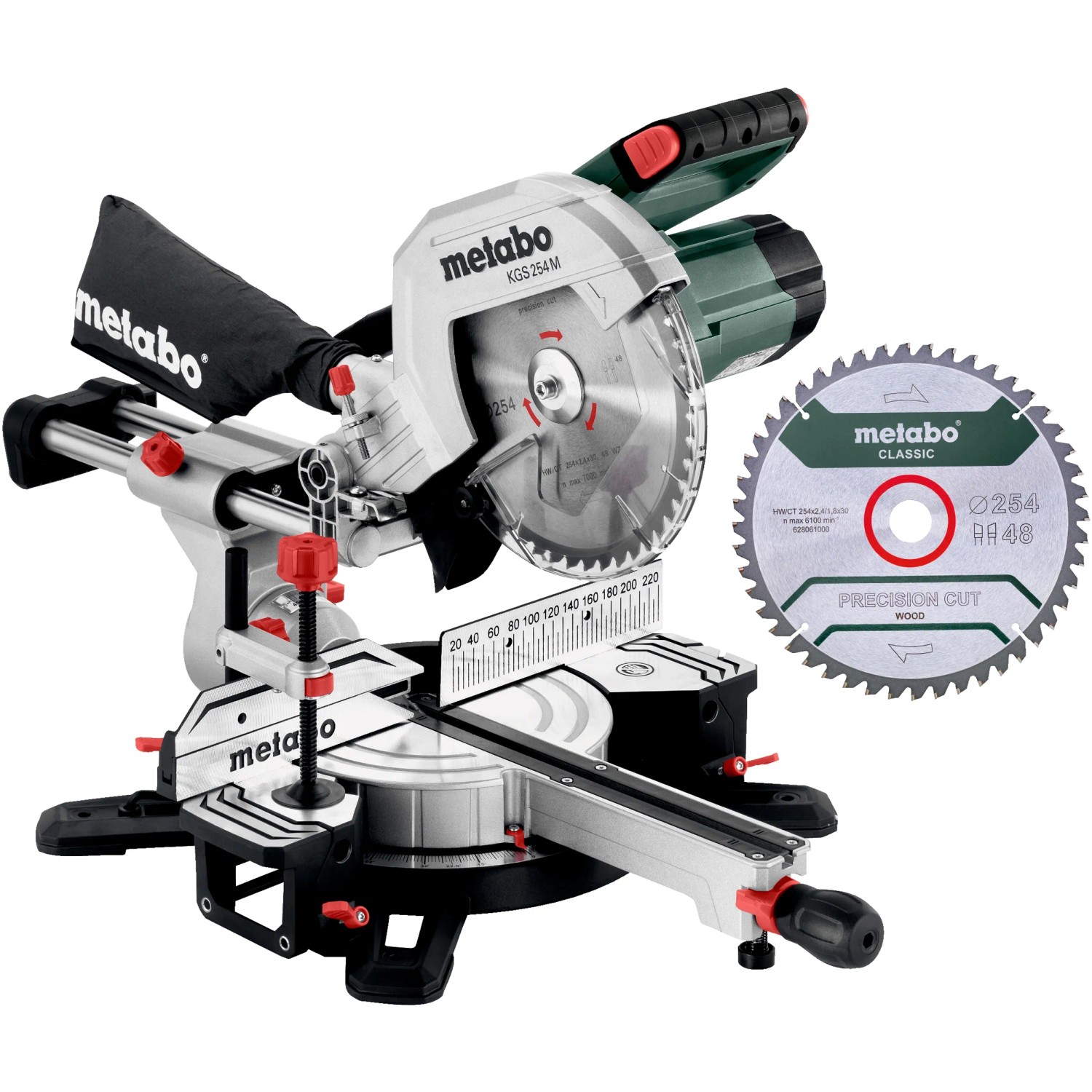 Metabo Kappsäge-Set KGS 254 M inkl. 2 Hartmetall-Sägeblätter kaufen bei OBI