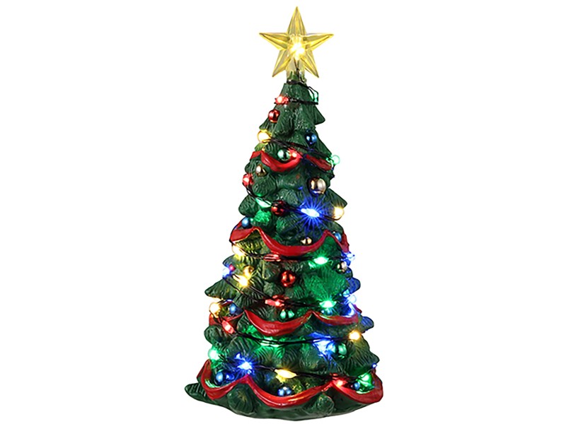 Lemax Weihnachtsdekoration Joyful Christmas Tree 12,3 cm x 6 cm x 6,2 ...