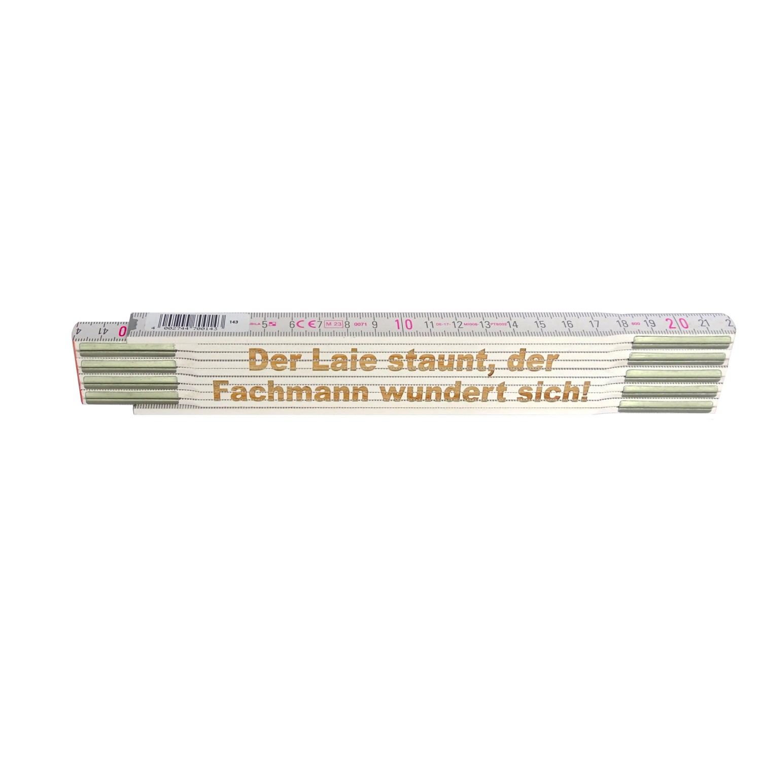 Stabila Zollstock mit Lasergravur "Der Laie staunt, der Fachmann ...