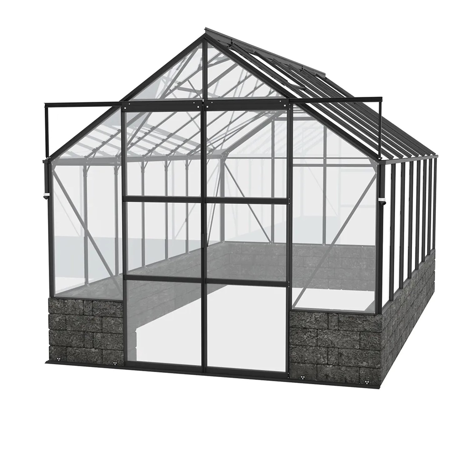 Vitavia Gewächshaus Cassandra 11500 Schwarz 11,5 m² kaufen bei OBI