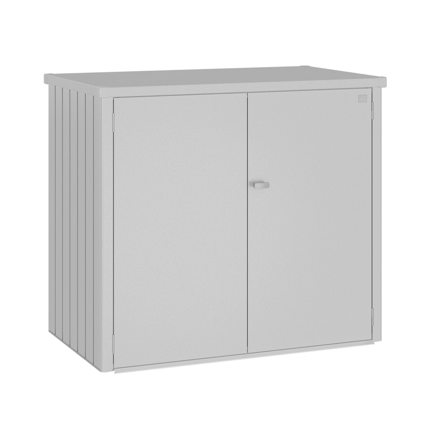 Biohort Mülltonnenbox Alex Duo 129 cm x 147 cm x 88 cm Silber-Metallic ...