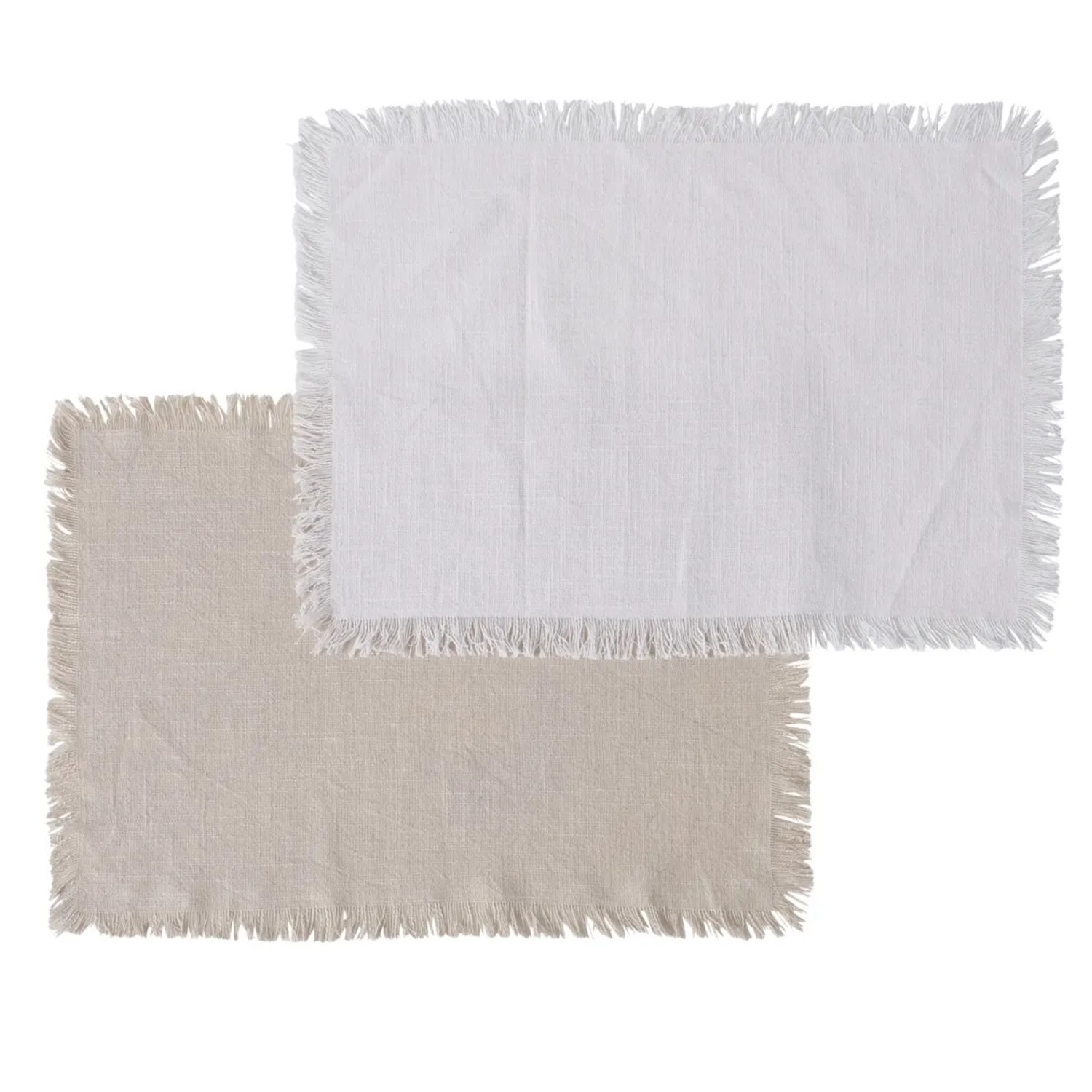 Boltze Home Tischset Lenea 2-fach Sortiert 38 cm x 52 cm Beige-Weiß ...