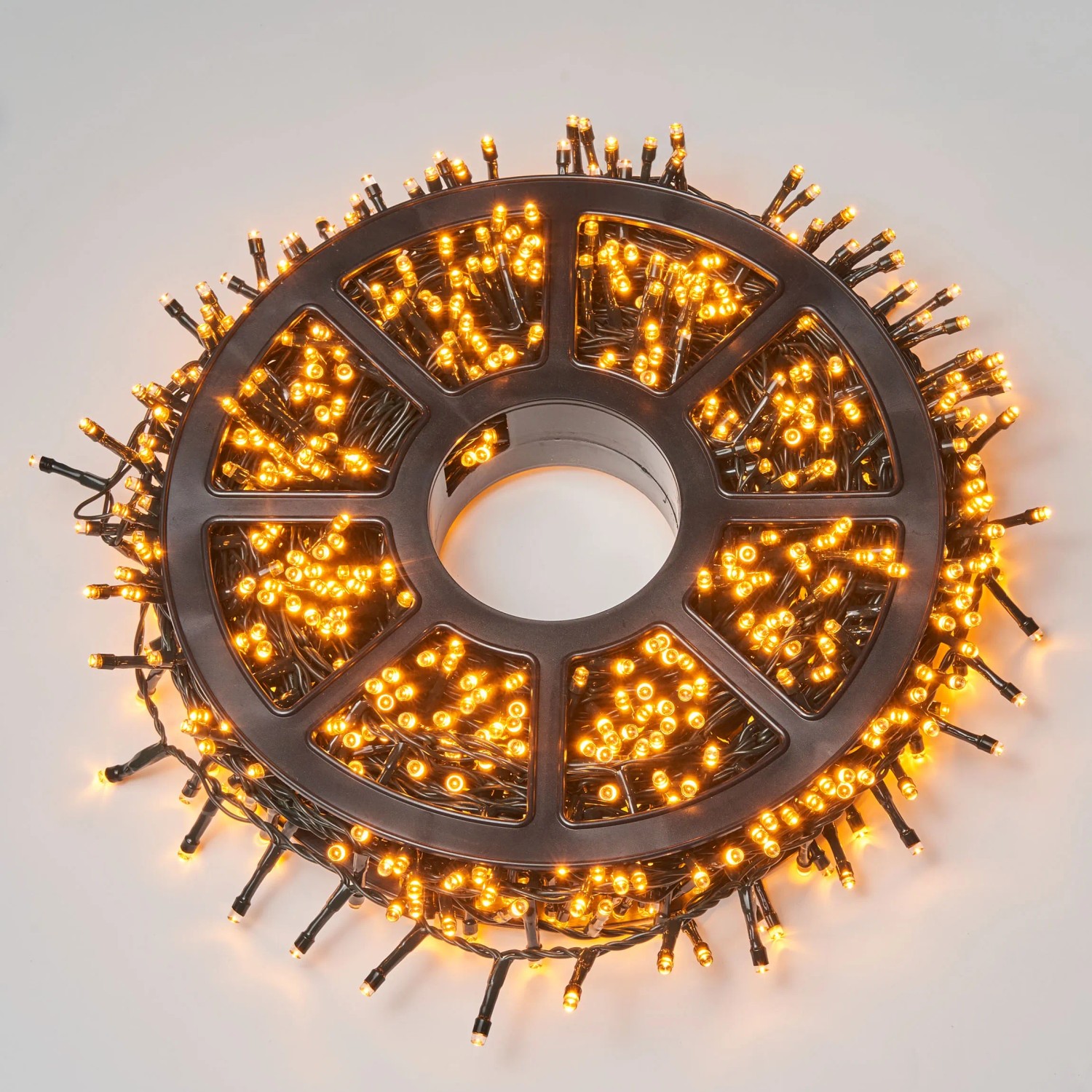 Amare LED-Lichterkette 1000 LEDs mit Fernbedienung 30 m Bernsteinfarben ...