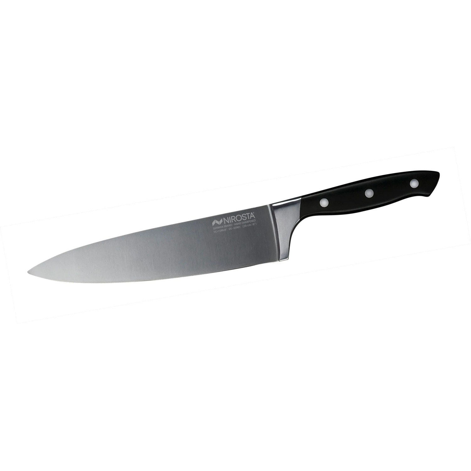 Nirosta Kochmesser Trinity 34 cm Silber-Schwarz kaufen bei OBI