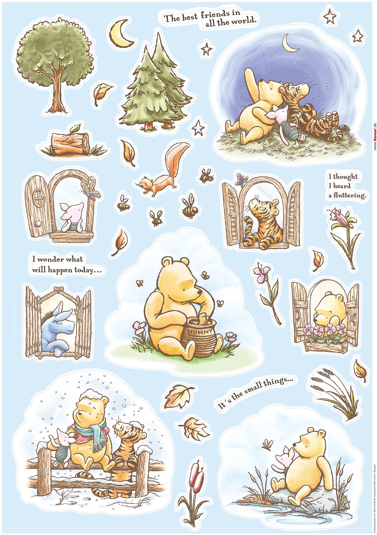 Komar Deko-Sticker Winnie Pooh Adventure 50 x 70 cm gerollt kaufen bei OBI