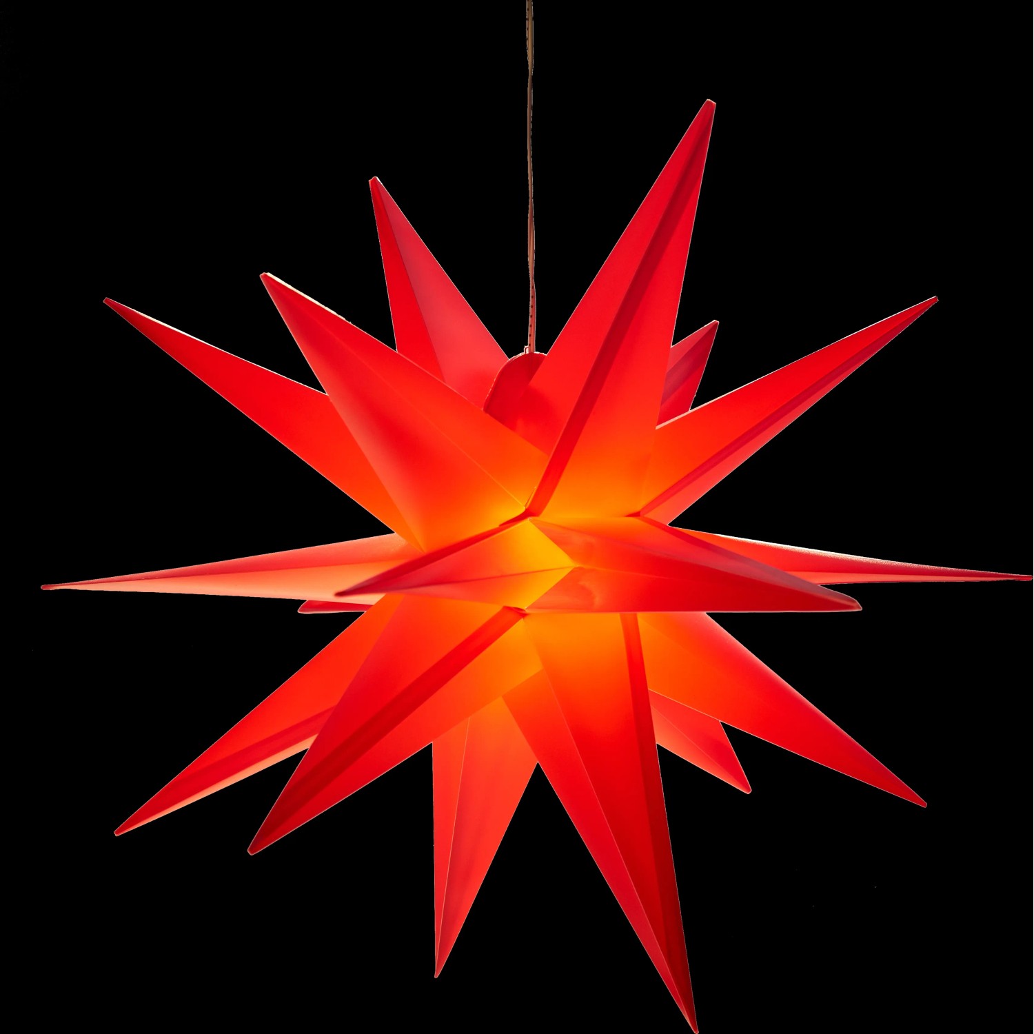 Amare LED-3D-Weihnachtsstern mit Timer Rot ca. 57 cm x 48 cm x 44 cm ...