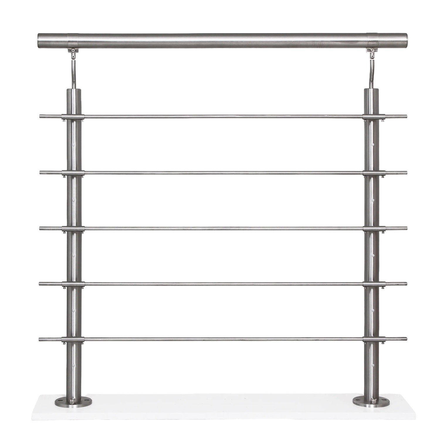 Dieda Geländer-Set L-Form Edelstahl V2A Montage Von Oben 9 m Silber ...