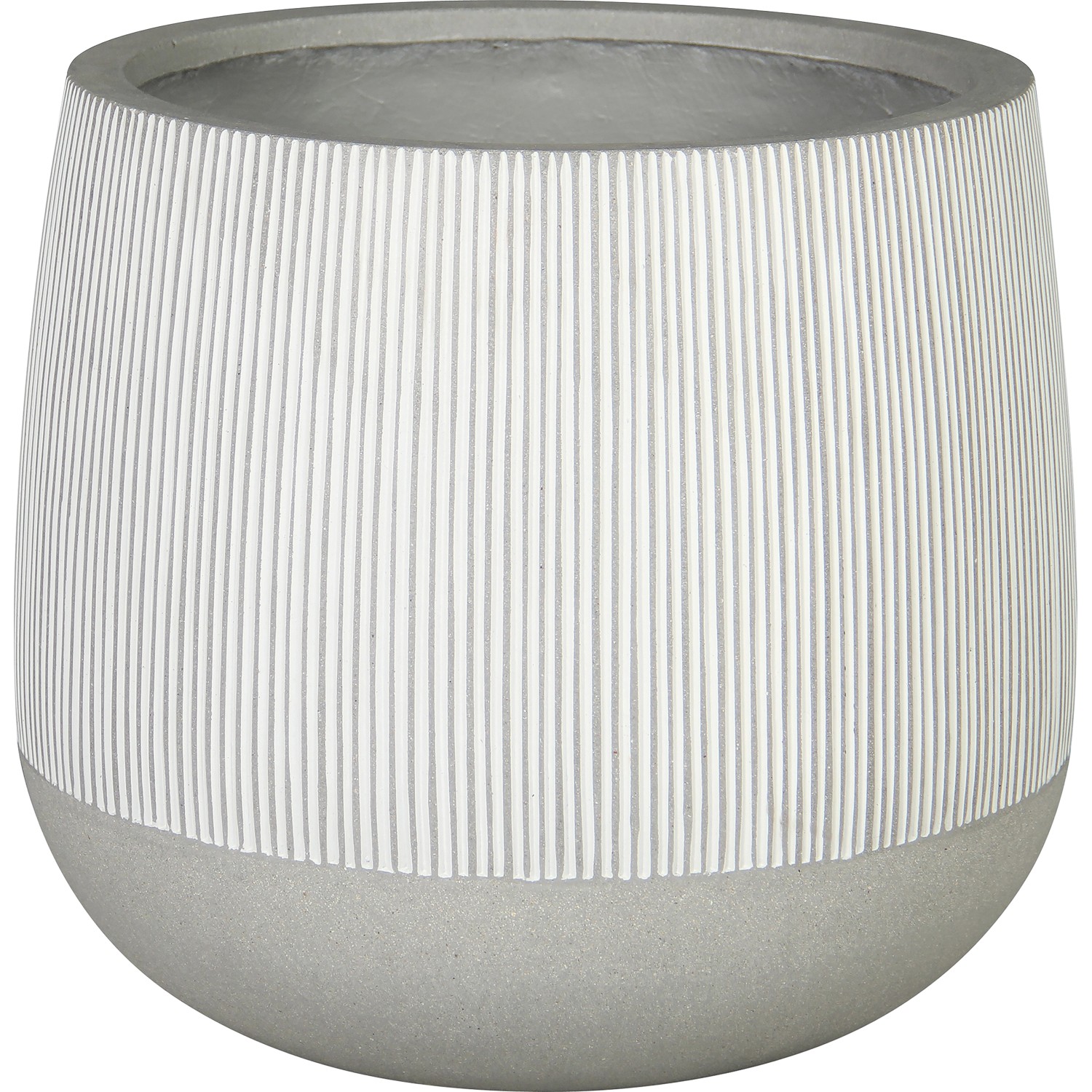 Pflanzgefäß Ficonstone Ø 53,5 x 47,5 cm Rund Weiß kaufen bei OBI