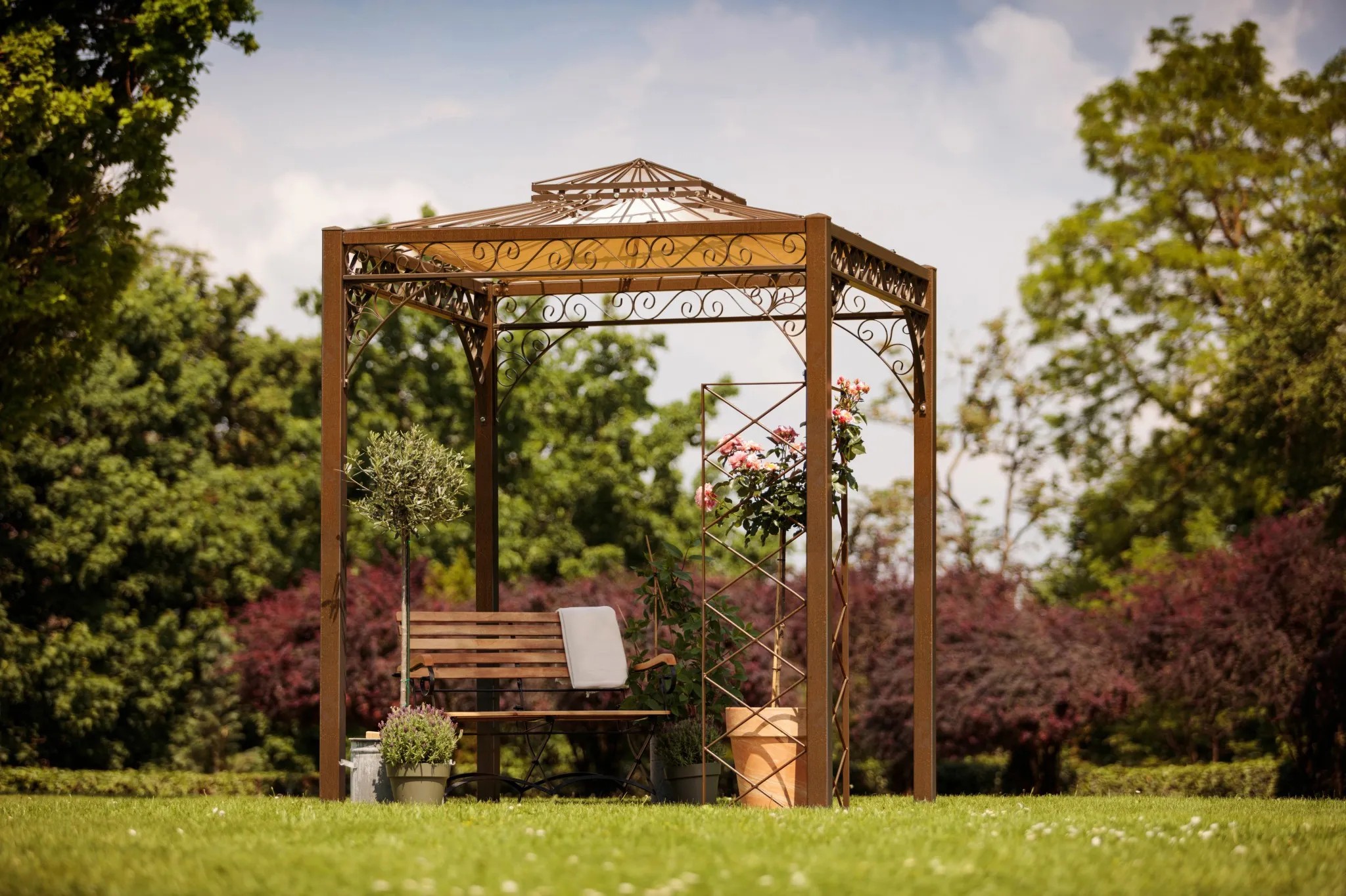 Eleo Pavillon Metall Meran Unbeschichtet kaufen bei OBI