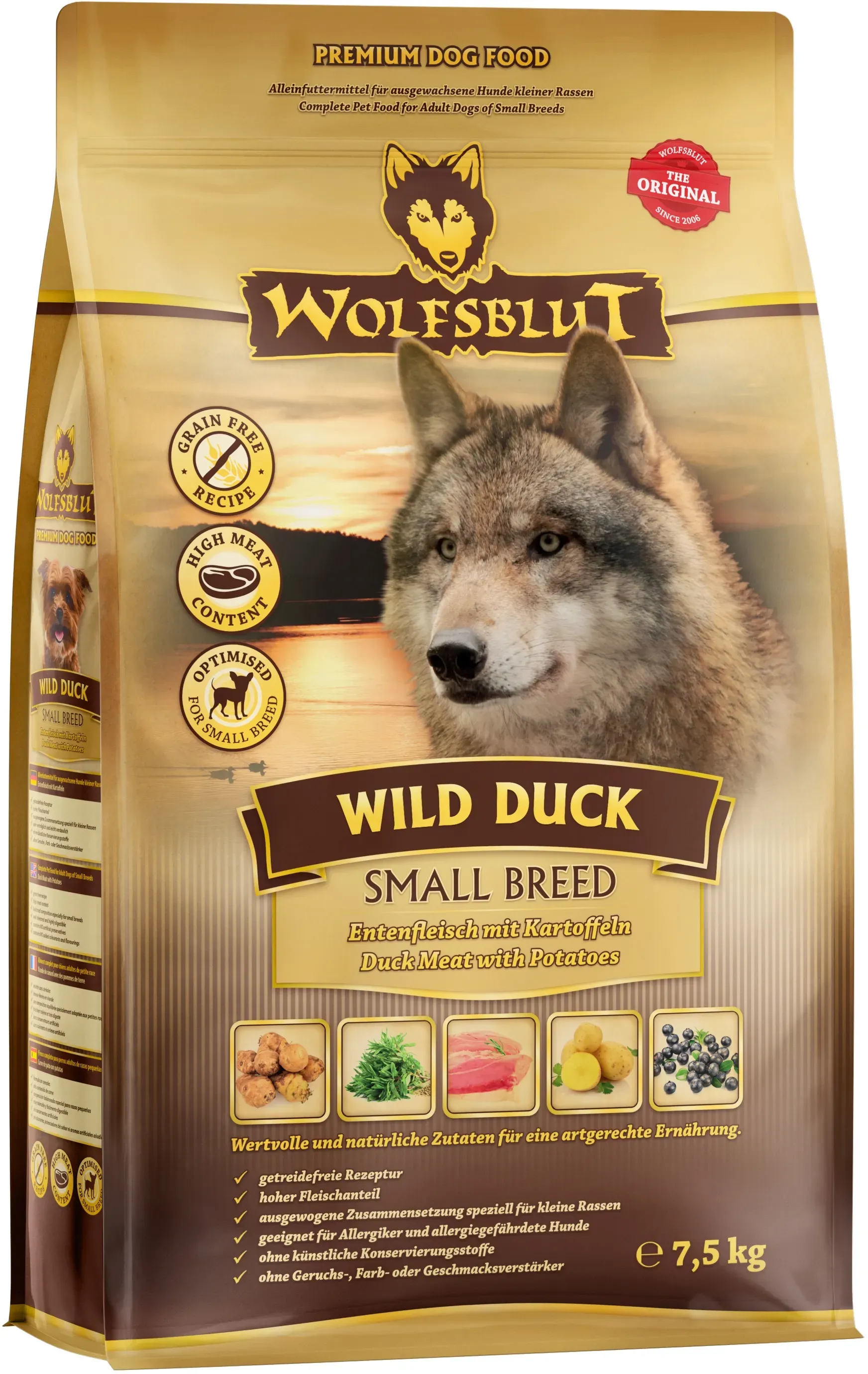 Wolfsblut Hund Wild Duck Small Breed 7,5 kg kaufen bei OBI