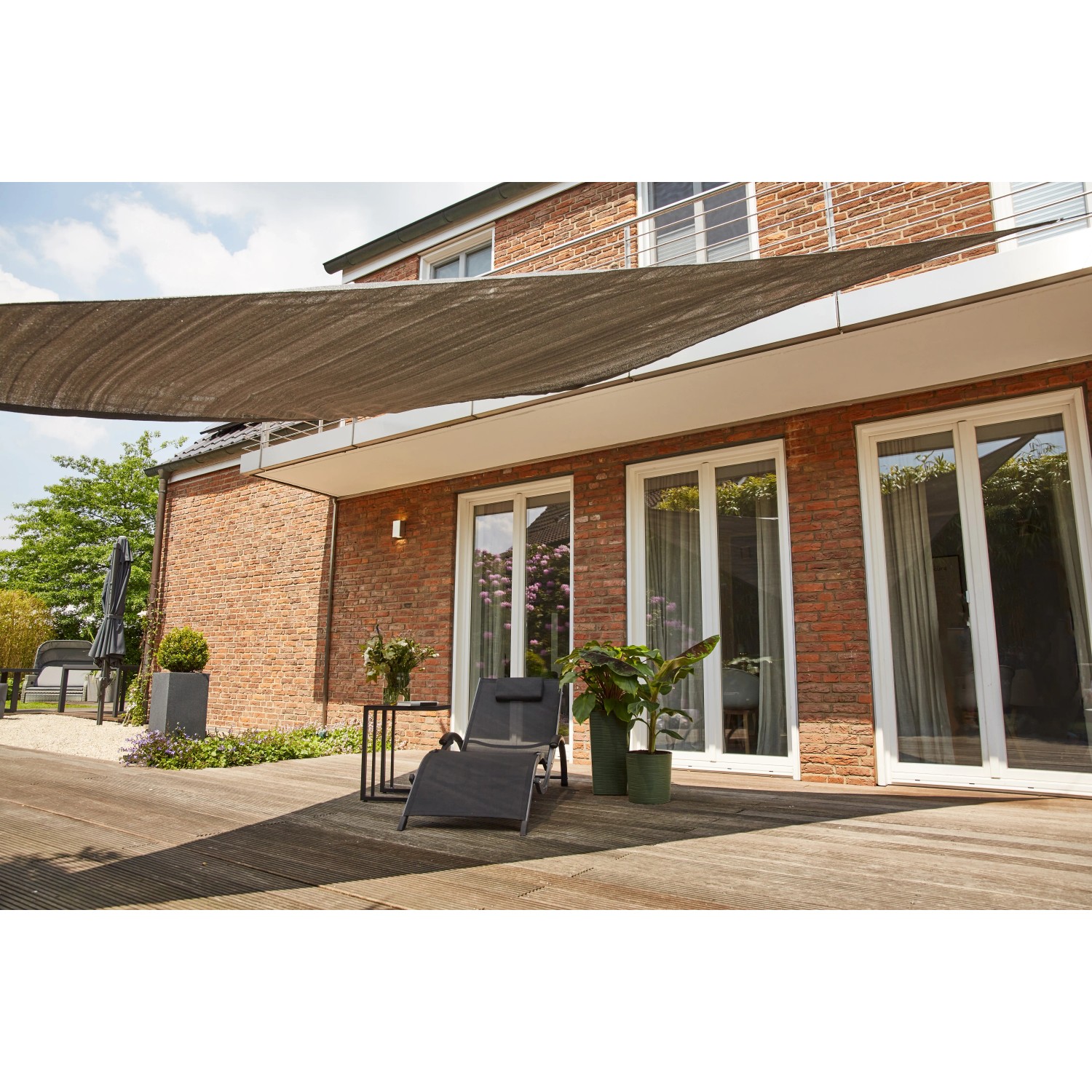 Siena Garden Sonnensegel Solino Grau 360 cm x 360 cm x 360 cm kaufen ...