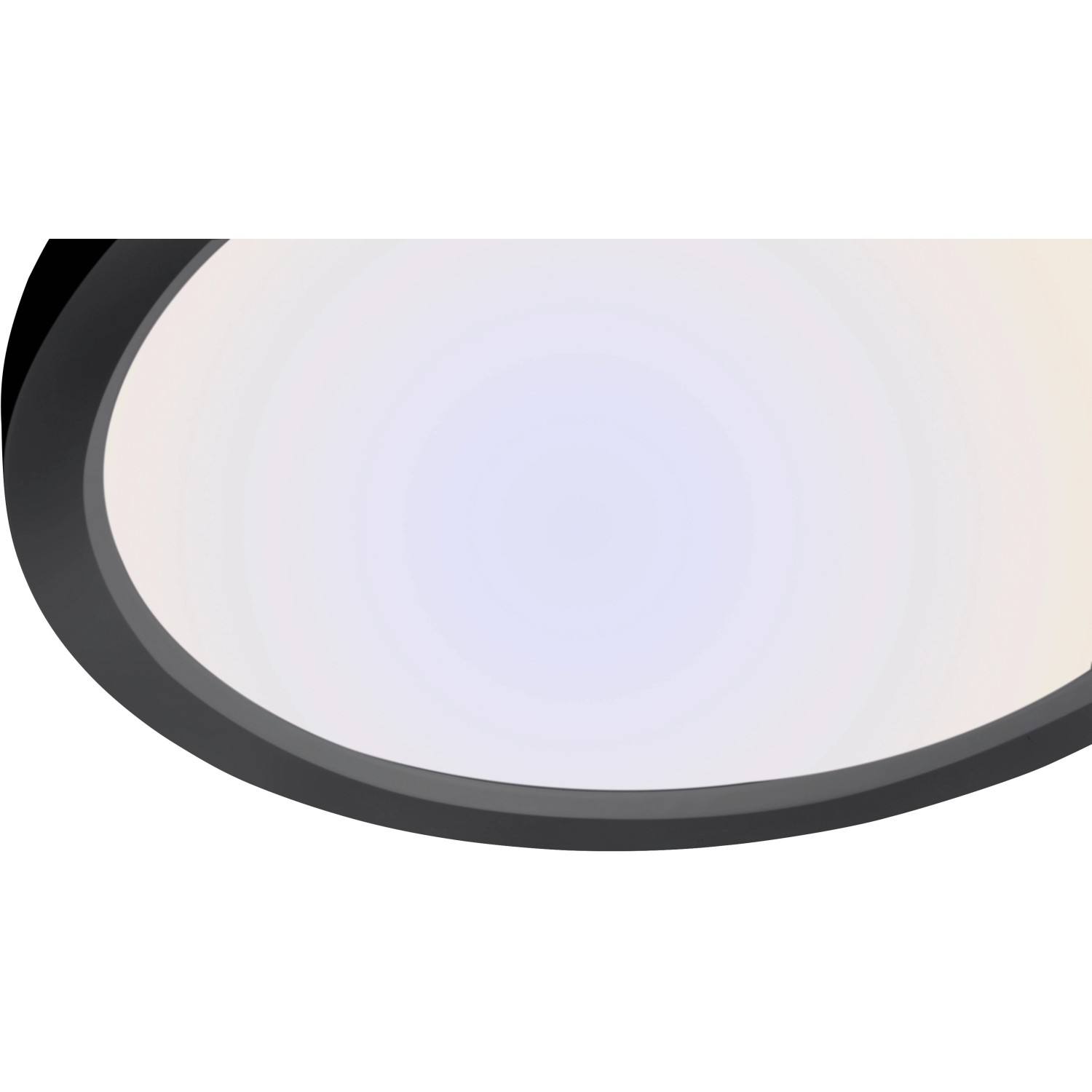 Just Light. LED-Panel Flat Schwarz Ø 40 cm kaufen bei OBI