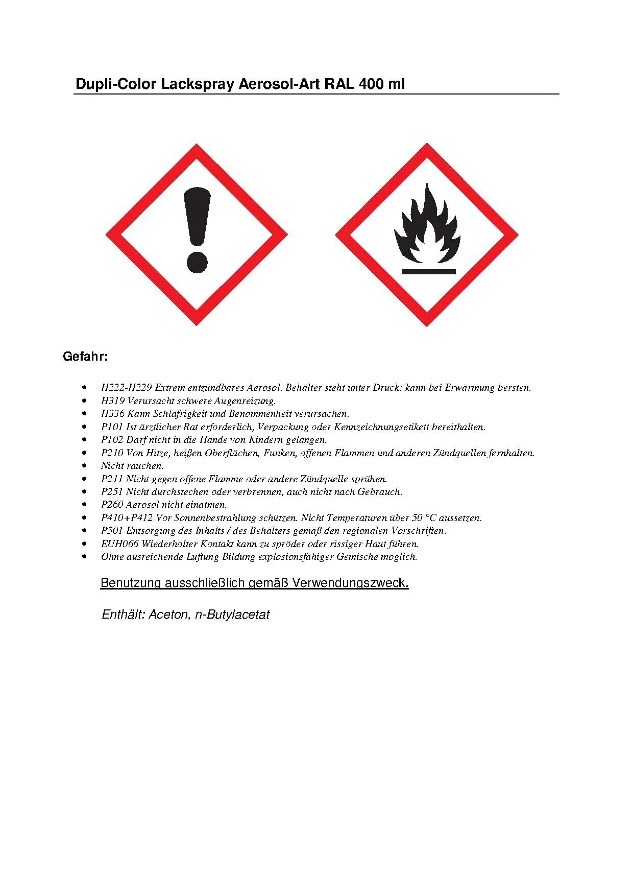 Dupli-Color Lackspray Aerosol-Art RAL 3001 Signalrot 400 ml kaufen bei OBI