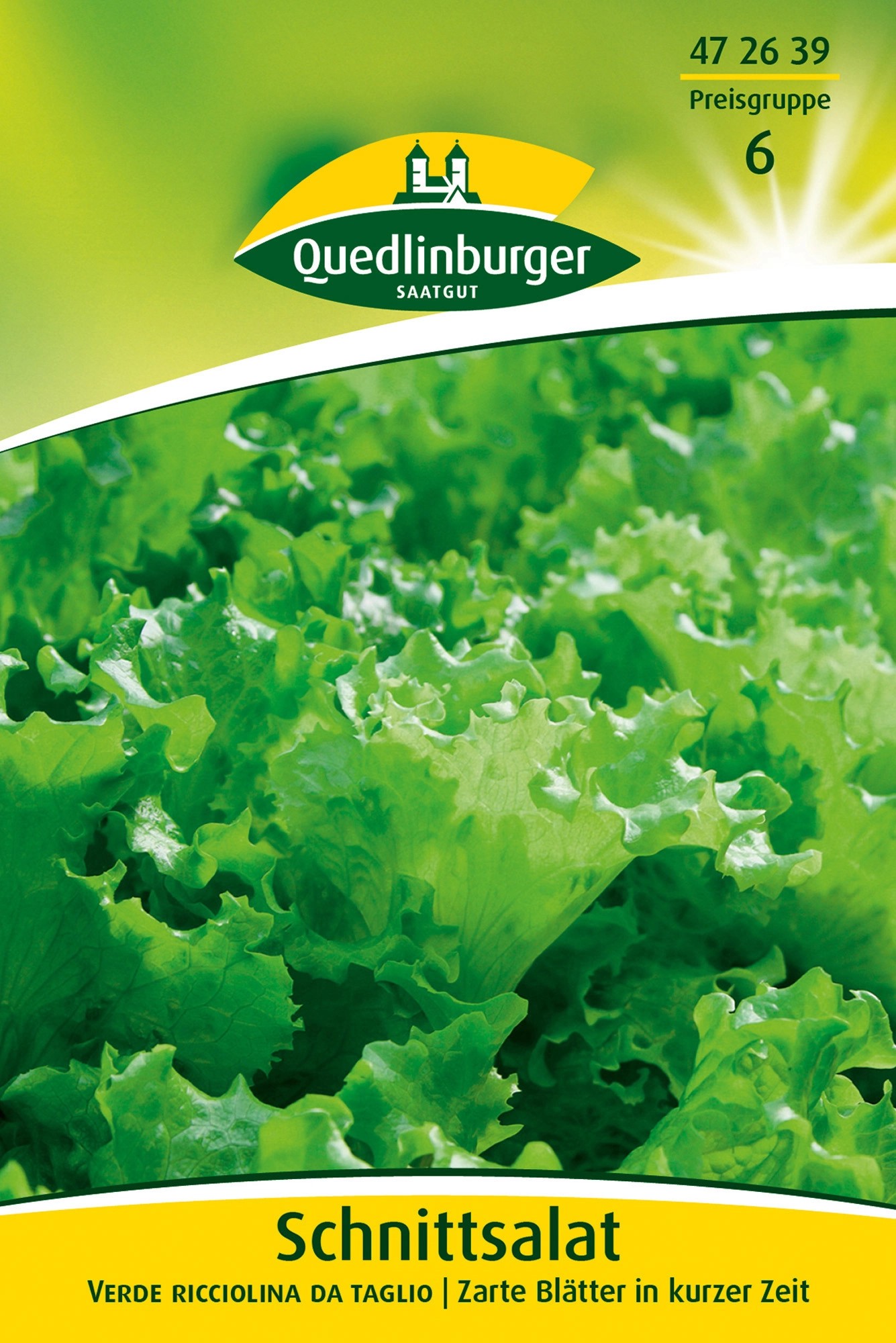 Quedlinburger Schnit Salat ''verde ricciolina da taglio'' Großpackung ...